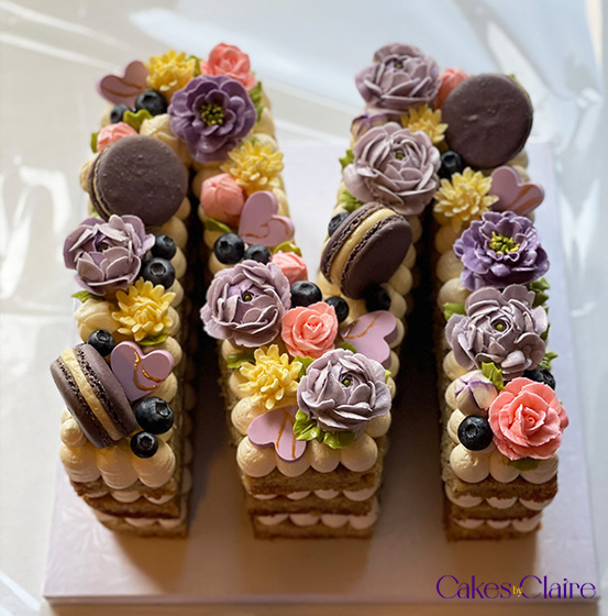 Letter Cakes – Cakes by Claire